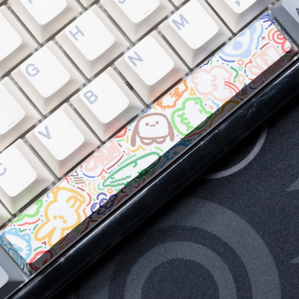NOVELTY ALLOVER DYE SUBBED KEYCAPS LITTLE BUNNY PANDA RABBIT TIGER ...