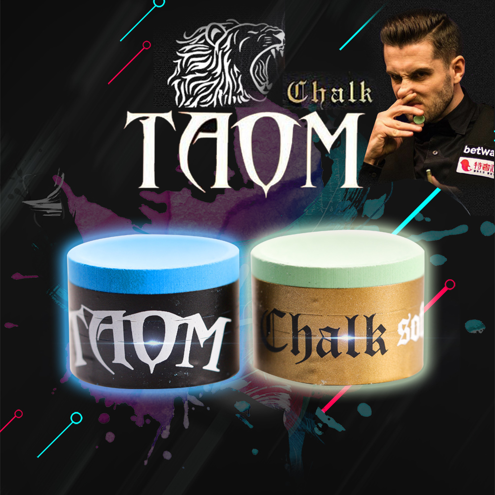 Original TAOM Chalk V10 Billiard Round Chalk Blue Green Pink Colors ...