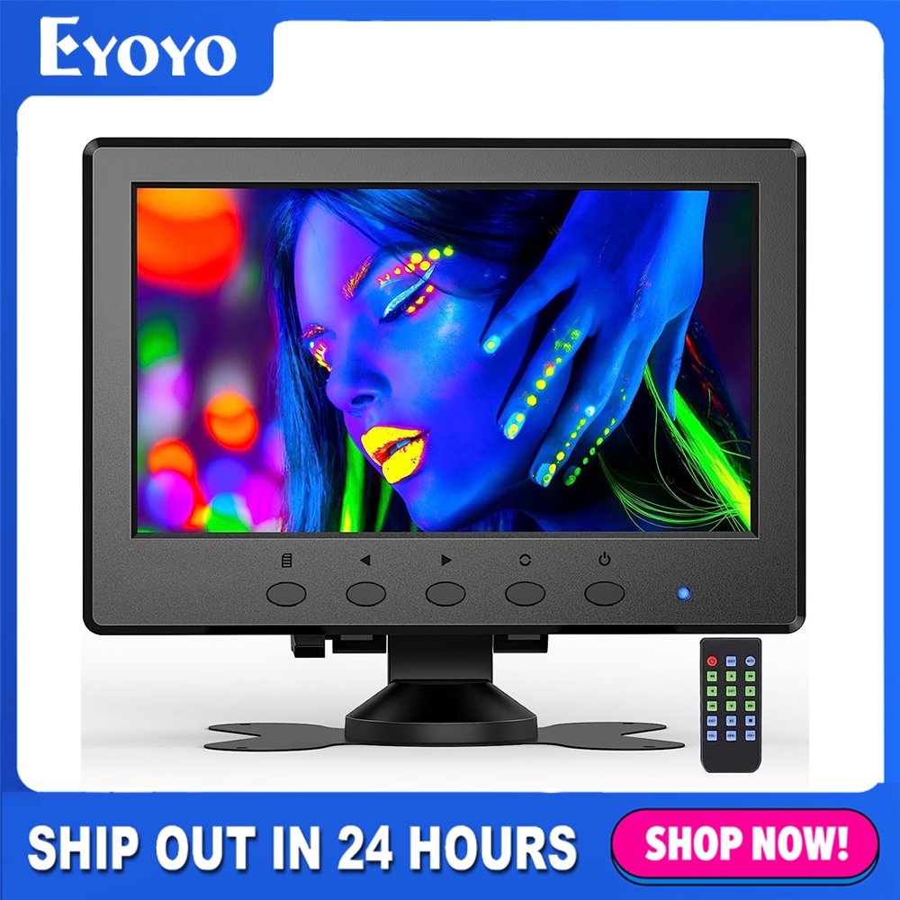 Eyoyo 7 inch Portable Monitor 1024 x 600 Resolution IPS Small Monitor ...