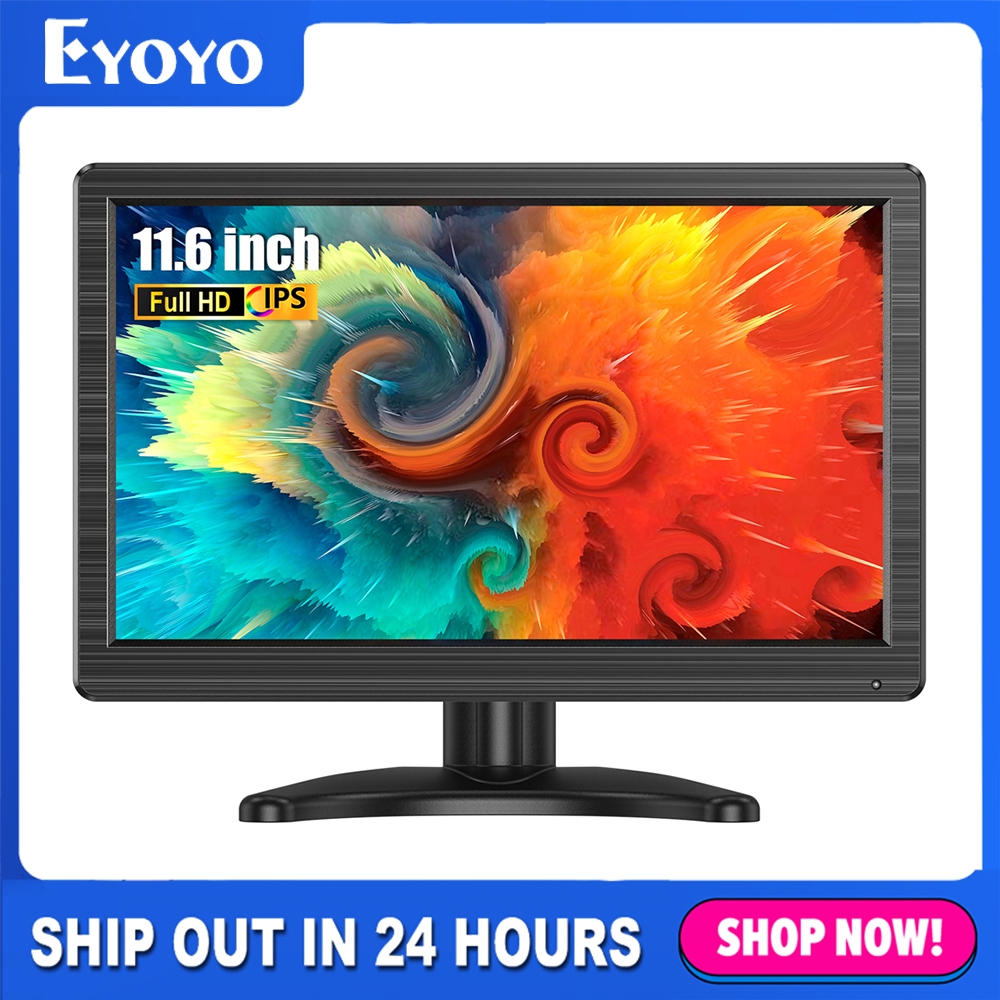 Eyoyo 12 Inch Small HDMI Monitor, Eyoyo Mini Monitor Portable IPS ...