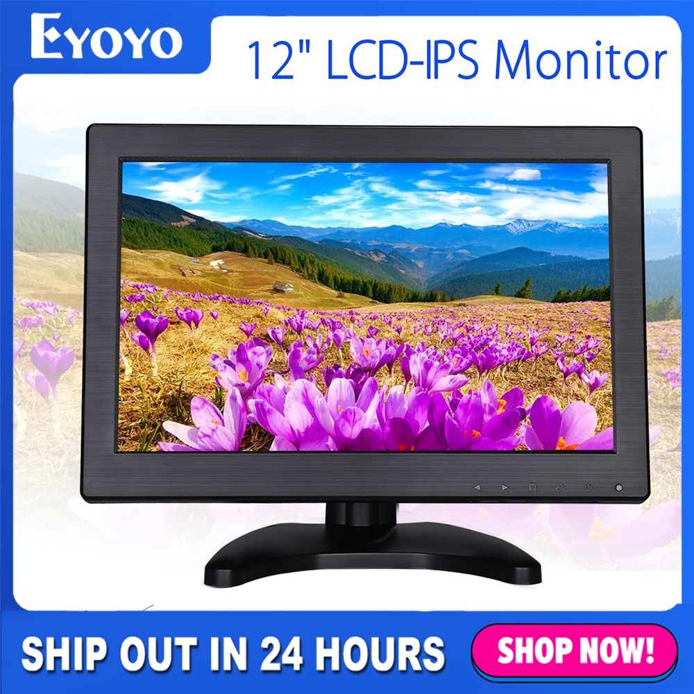 Eyoyo 10 Inch IPS Touch Screen LCD Monitor Portable, 12 Inch 1920*1080 ...