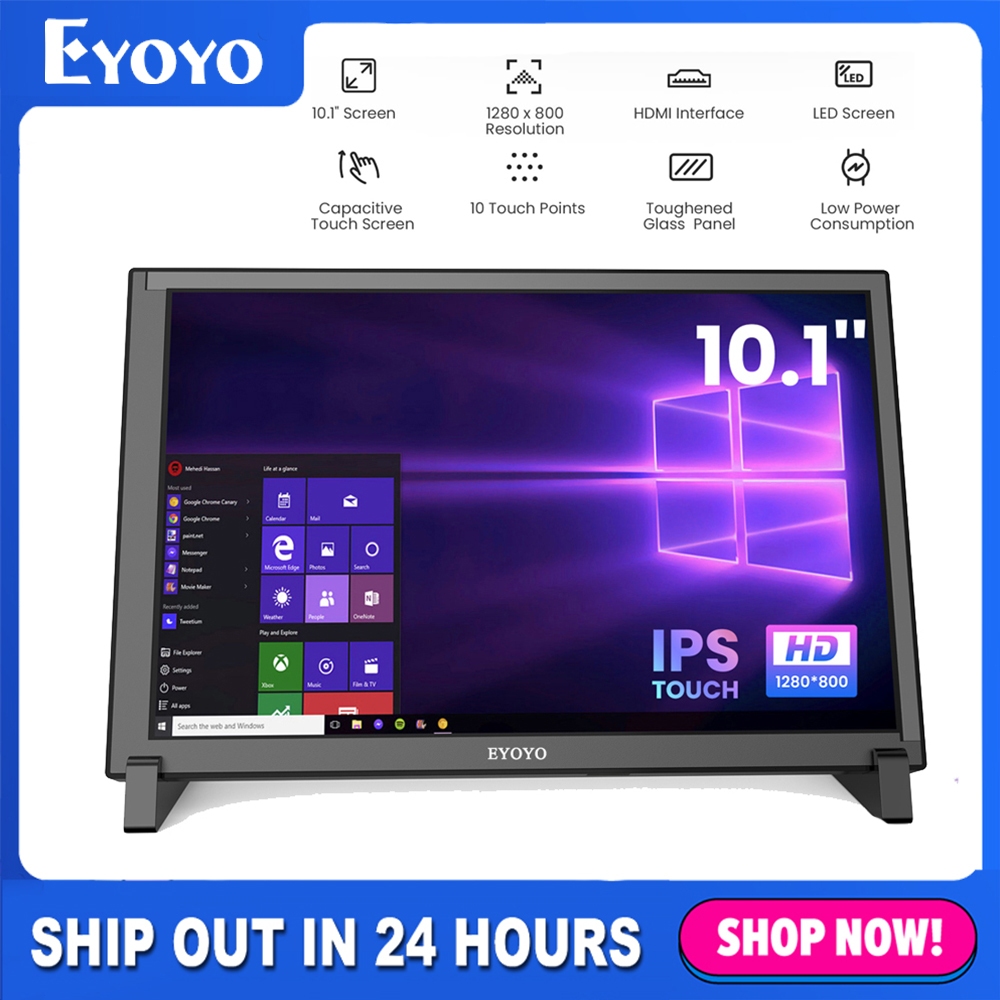 【สินค้าขายดีและจัดส่งรวดเร็ว】EYOYO 7 Inch Touch Screen Panel IPS ...