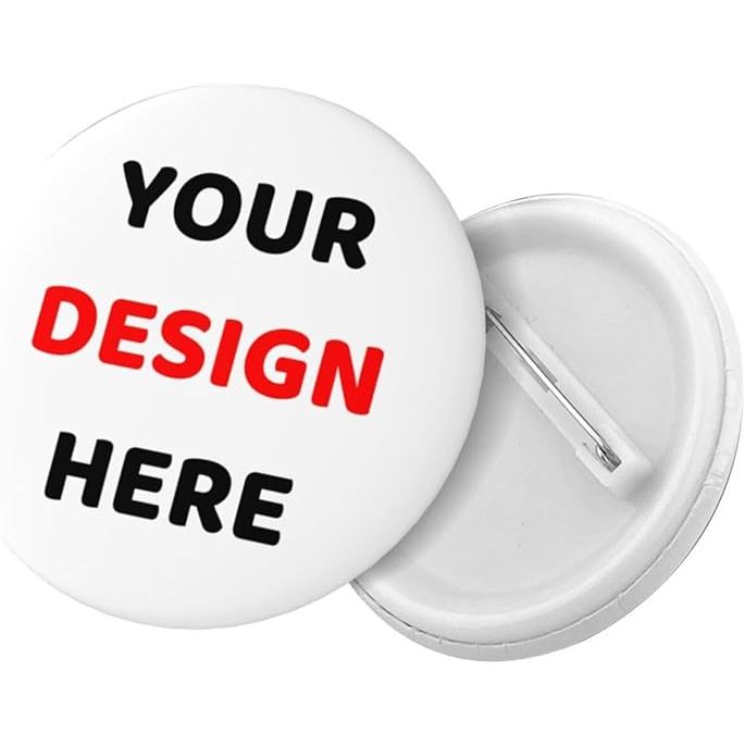 Personalized / Customized Button Pins (Glossy, Matte or Glittered) High ...
