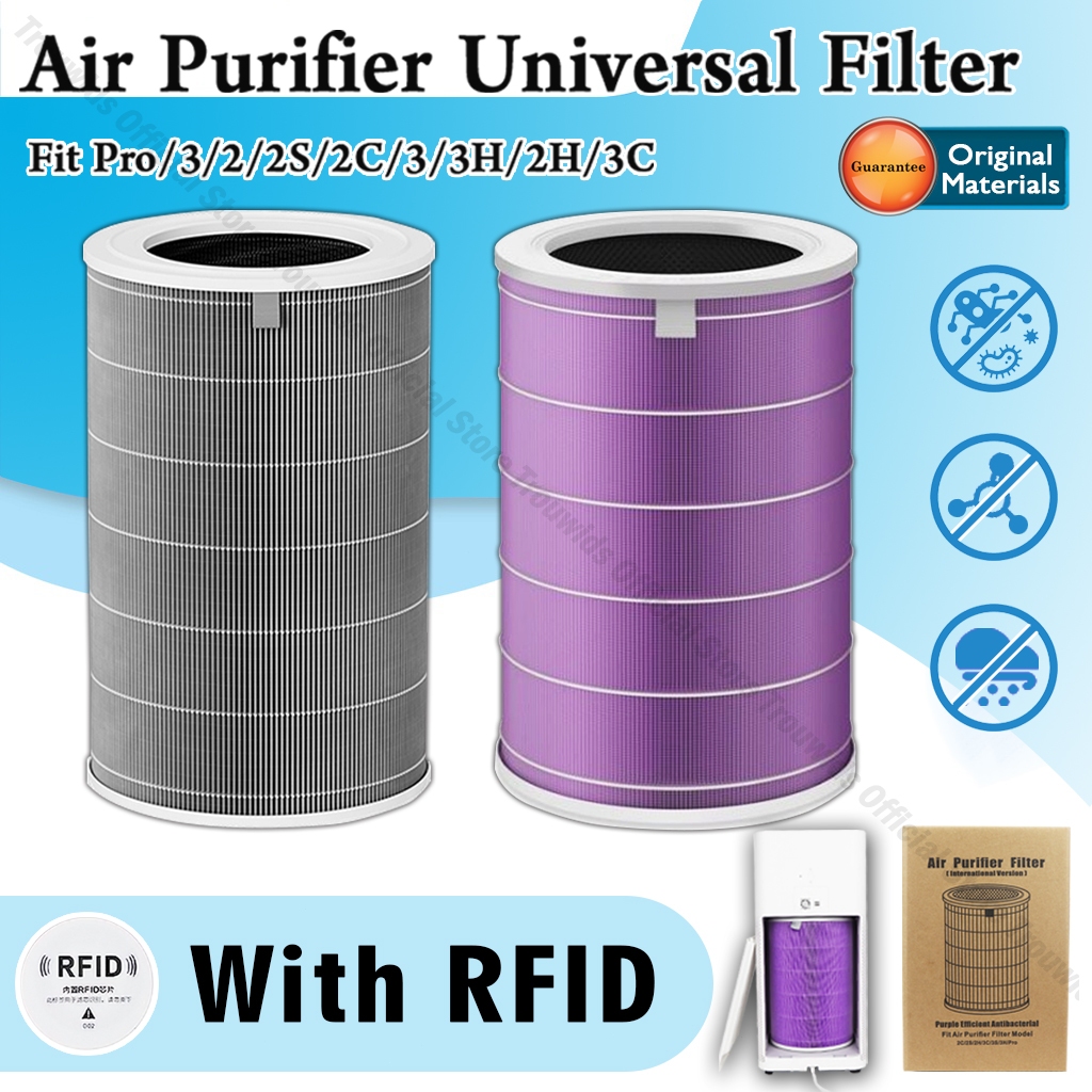 (With RFID) Xiaomi Air Purifier Filter Hepa Filter/Antibacteria Filter ...