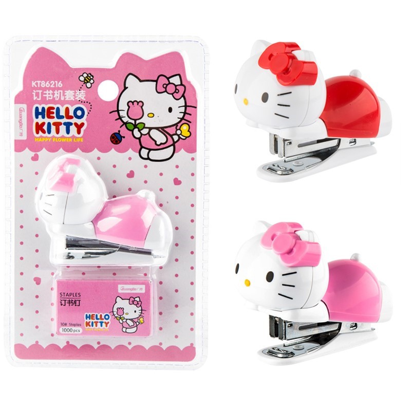 Sanrio Hello Kitty Staplers Set Kawaii Cute Cartoon Kt Cat Student ...