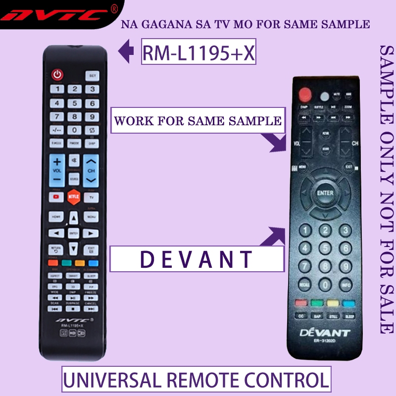Remote control for Devant led tv remote,universal na gagana sa tv ...