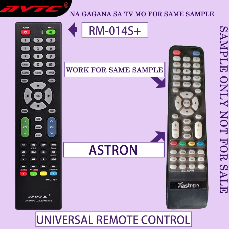 Remote Control for astron 100% Work Universal remote control Na Gagana ...