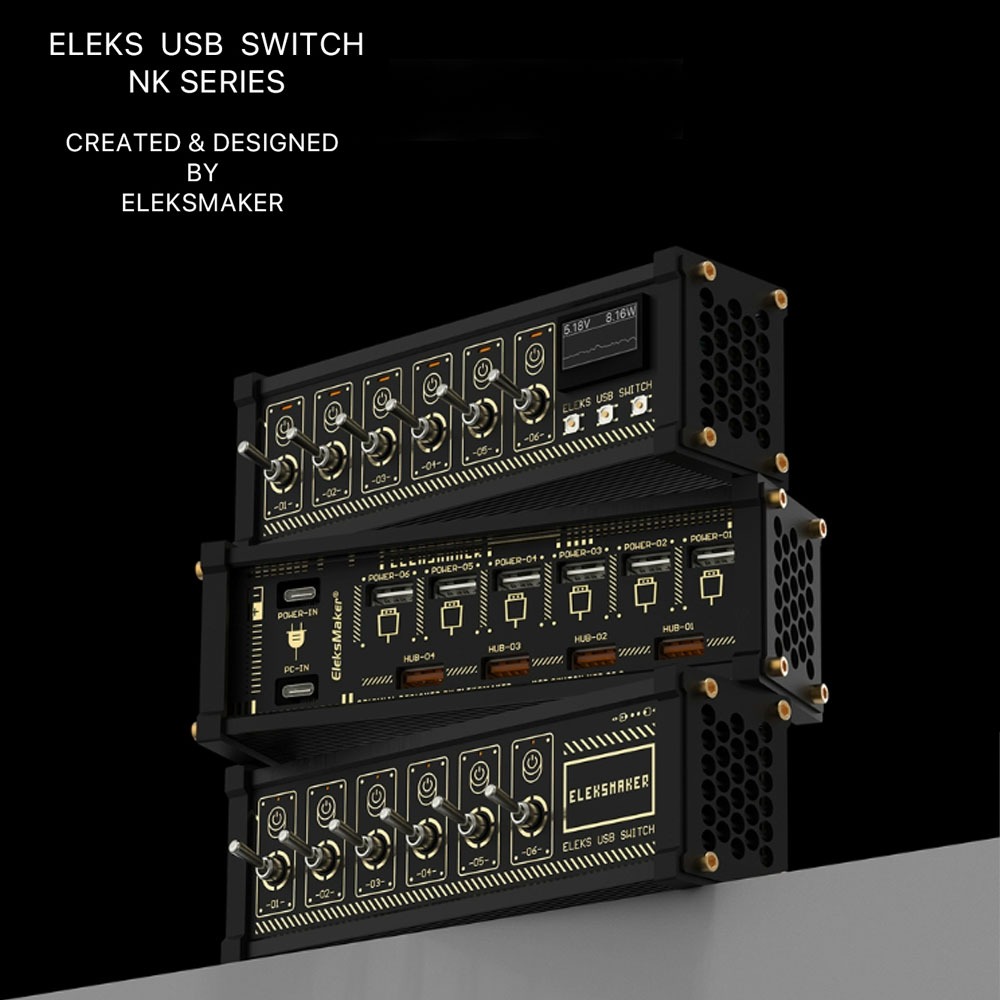 -LW- EM EleksMaker Blocked USB Switch Row Insert Independent Control ...