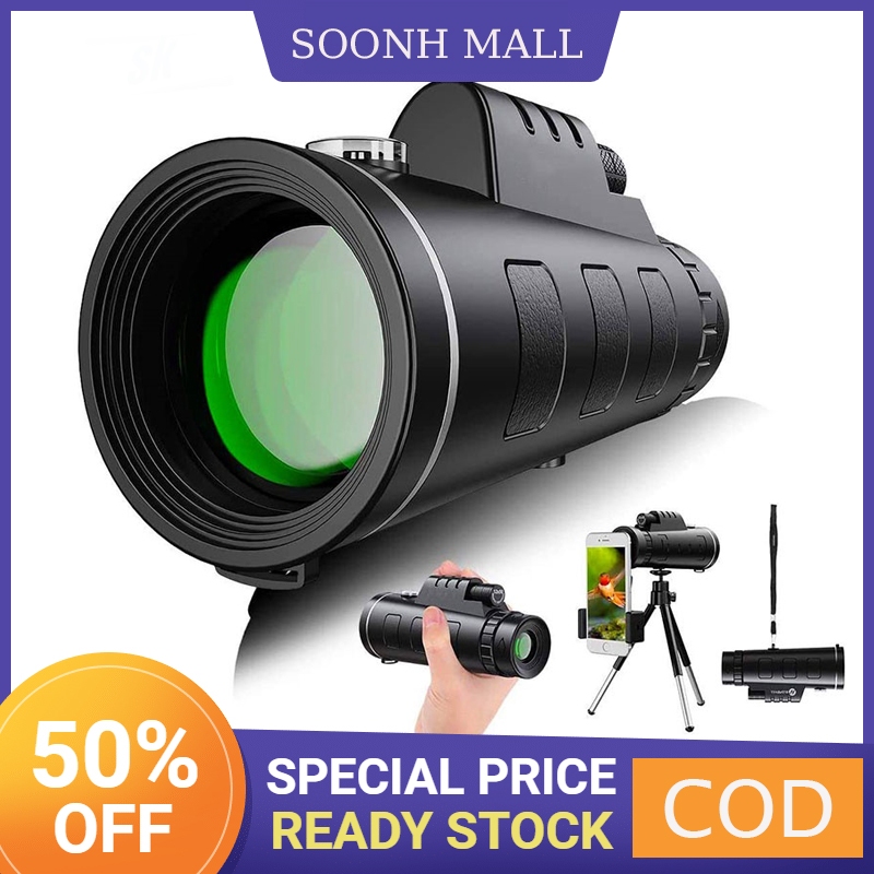 Monocular Telescope 40x60 HD Night Vision Long Range Super Zoom ...