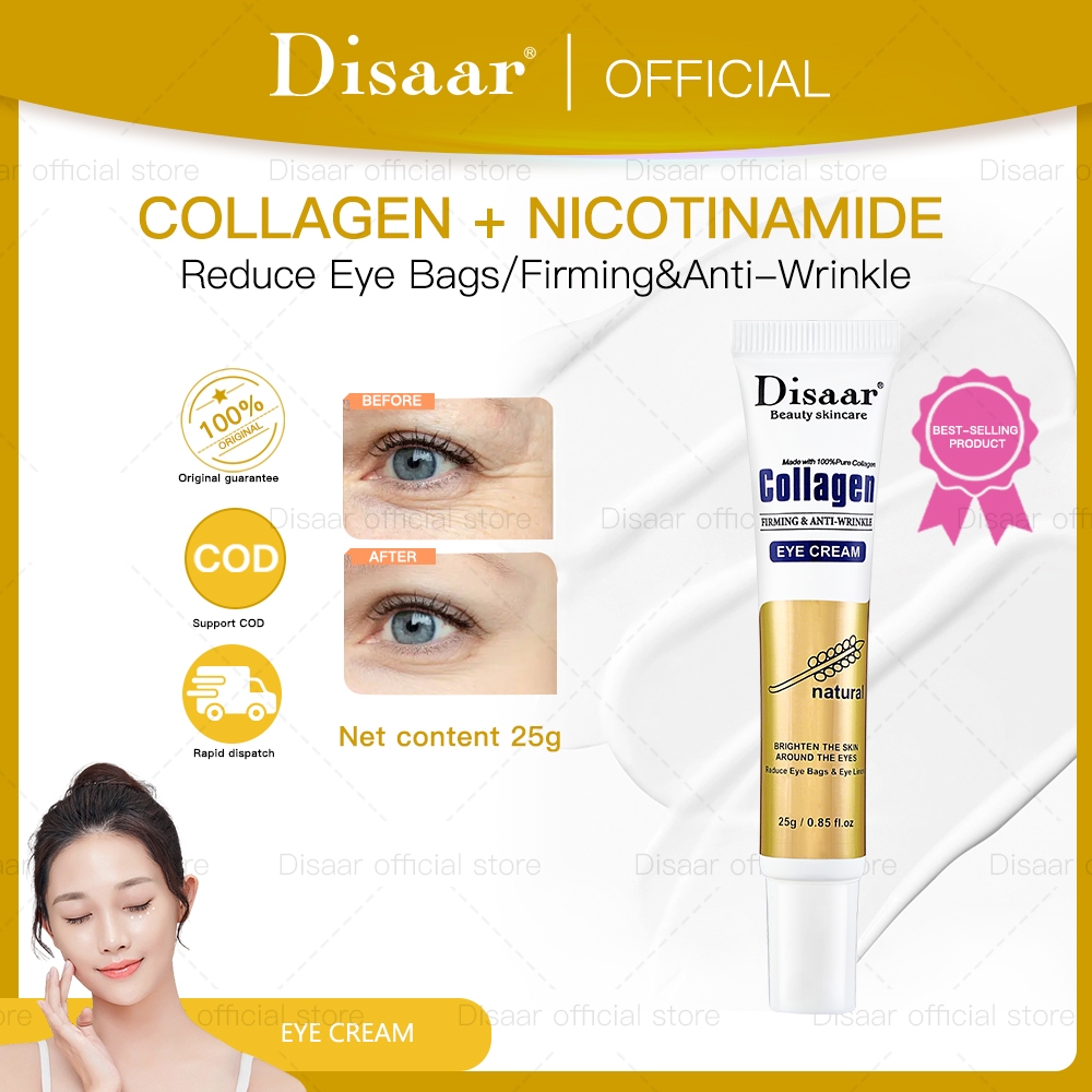【BUY 1 GET 1 FREE】Disaar Collagen Eye cream Nicotinamide Firming Anti ...