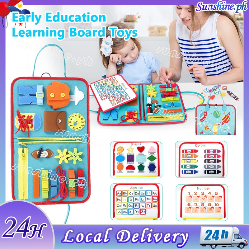 Toddler Busy Board Basic Life Skills Learning Early Educational ...