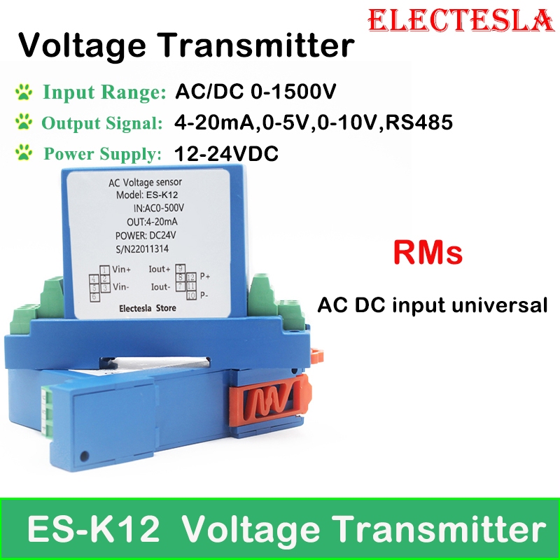 Universal Voltage Transmitter AC/DC 75mV 220V 465V 1000V 1500V RMs ...