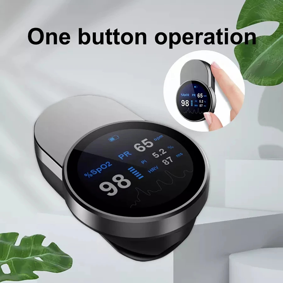 New HRV Wireless Transmission Digital Color TFT Spo2 Fingertip ...