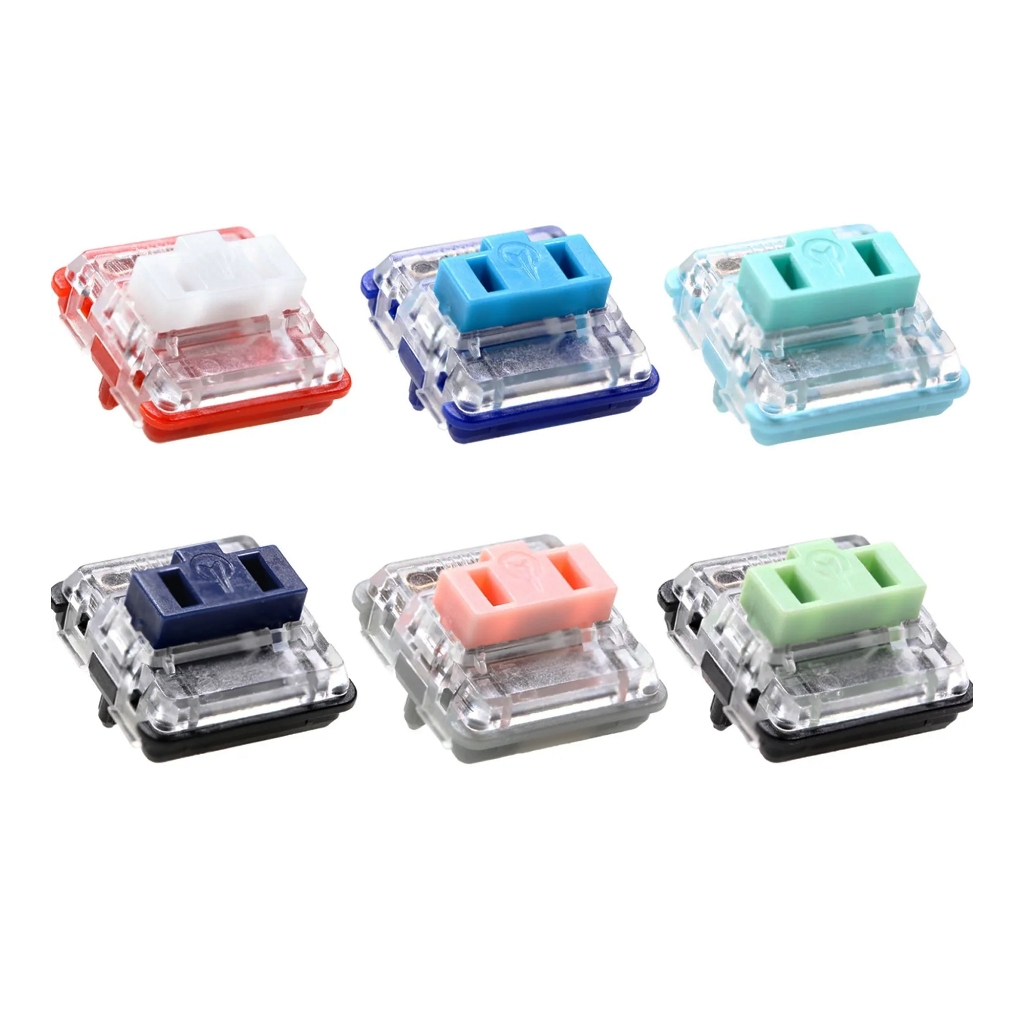 KAILH LOW PROFILE CHOC SWITCH 1350 RGB FOR KEYBOARD CRYSTAL RED PRO ...