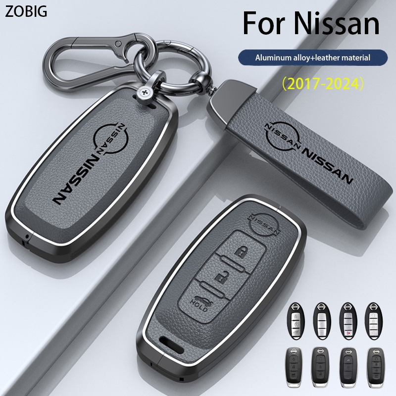 ZOBIG Zinc alloy Key Fob Cover for 2024 Nissan Car Key Case Shell For ...