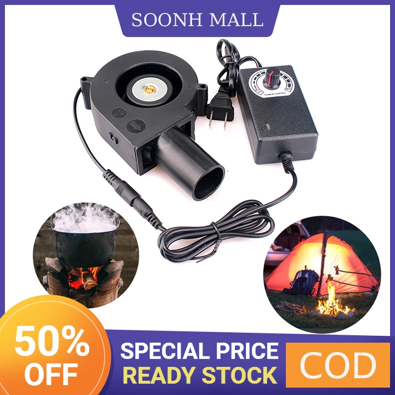 Portable blower 12V BBQ Wood Stove Outdoor Mobile Portable BBQ Blower ...