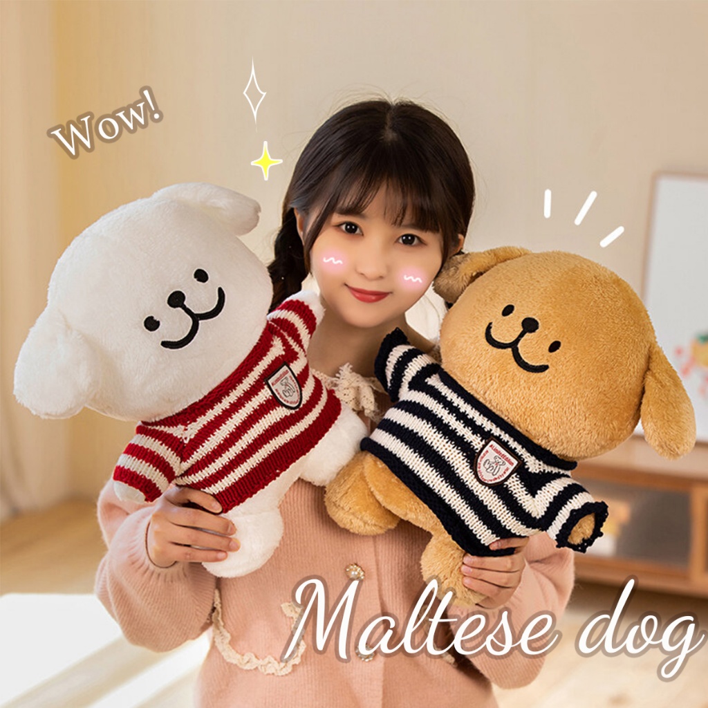 Korea Korea Maltese Line Puppy Doll Cute Healing Girl Heart Pillow ...