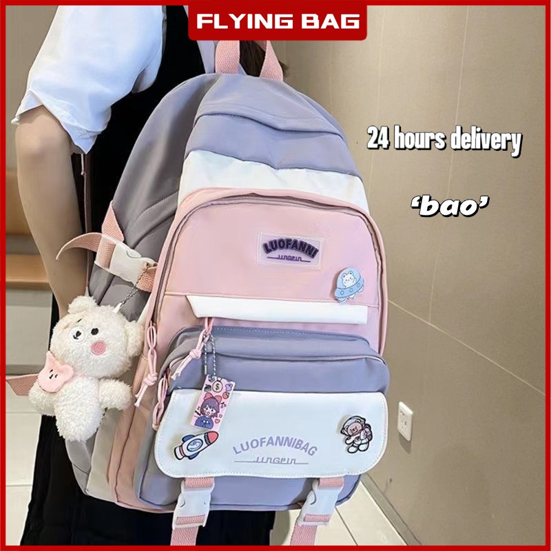 【24h shipping】backpack for women school bag korean backpacks for school ...