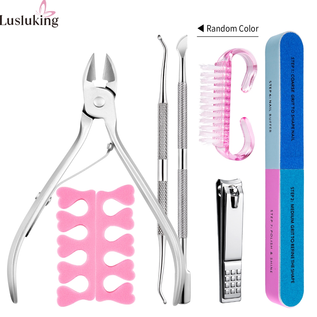 7 Pcs /Set Manicure Kit Nail Clipper Set Polishing File Toenail ...