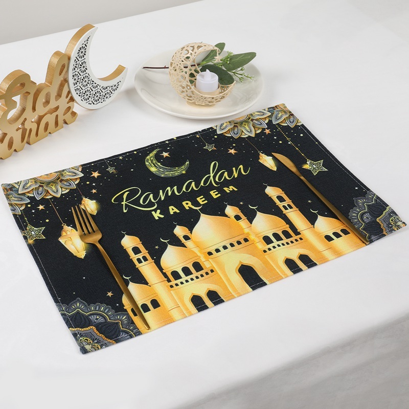 30*45cm Ramadan MUBARAK Placemat Eid Mubarak Meal mat Sophistiplate ...