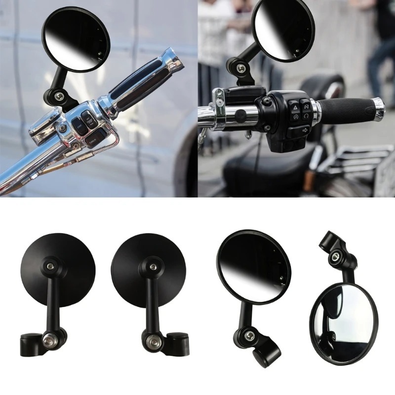 2pcs Pair Universal 8mm 10mm Motorcycle Mirror Scooter E Bike Rearview