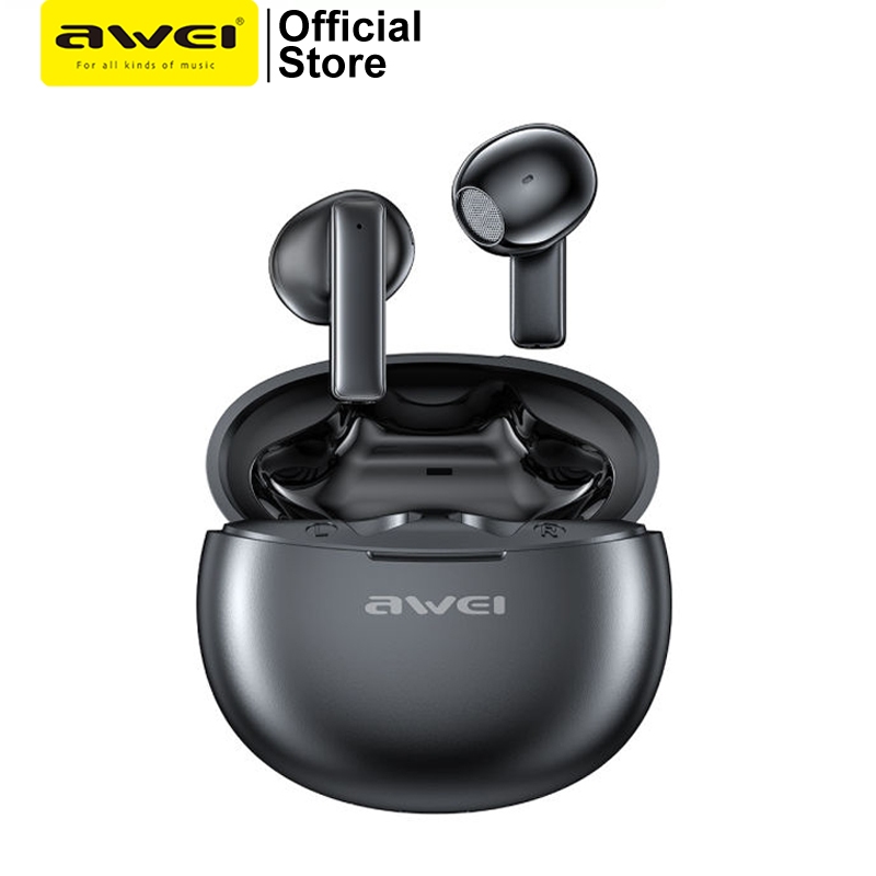 Awei T87 Bluetooth Earphone Wireless Earbud ENC Call Noise Cancelling ...