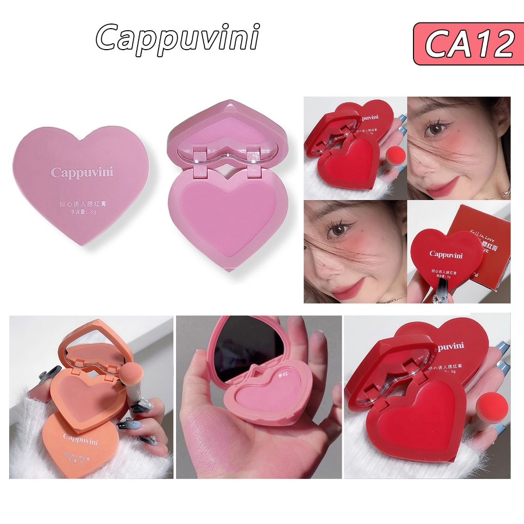 Cappuvini Beam Cheek Cream Waterproof Blush 3g | Shopee Philippines