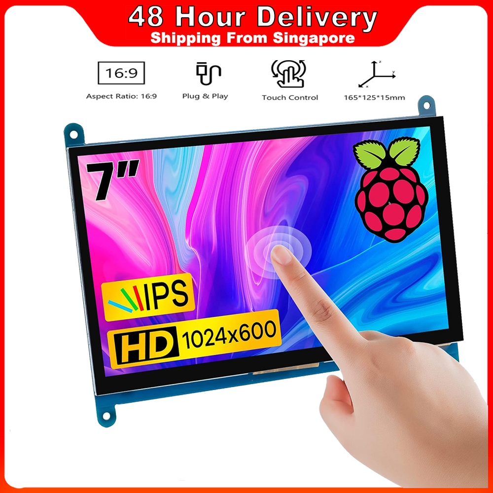 7 Inch LCD DIY HDMI Display Screen 1024x600 Ultra HD Display Screen ...