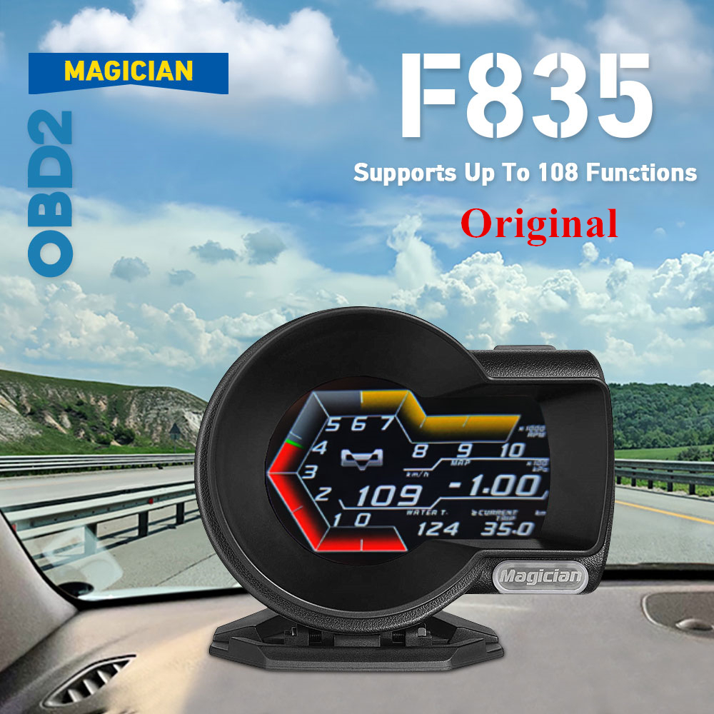 Car Multi Function Meter Original Magician OBD F835 Automobile Smart ...