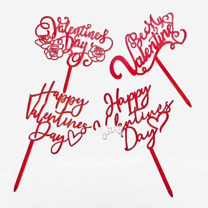 Happy Valentine's Day Cake Topper, Happy Valentines Topper Cake ...