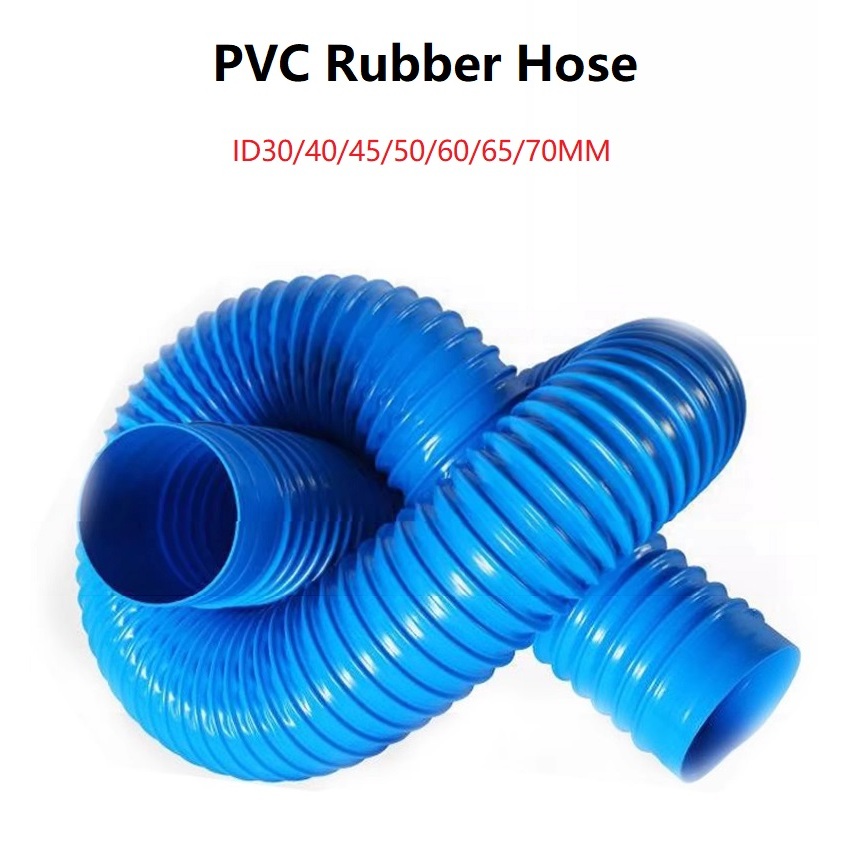Blue PVC Rubber Hose Silicone Tube Dust Removal Pipe flexible joint ...