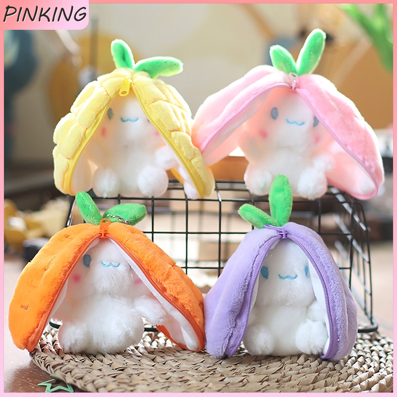 PINKING Creative Funny Doll Carrot Rabbit Plush Toy Stuffed Soft Bunny ...
