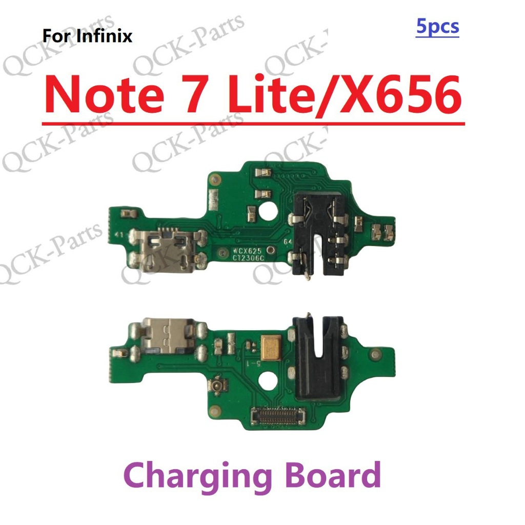 USB Charging Port Dock Connector Board Flex Cable For Infinix Note 7 Lite X656 Charge Charger ...