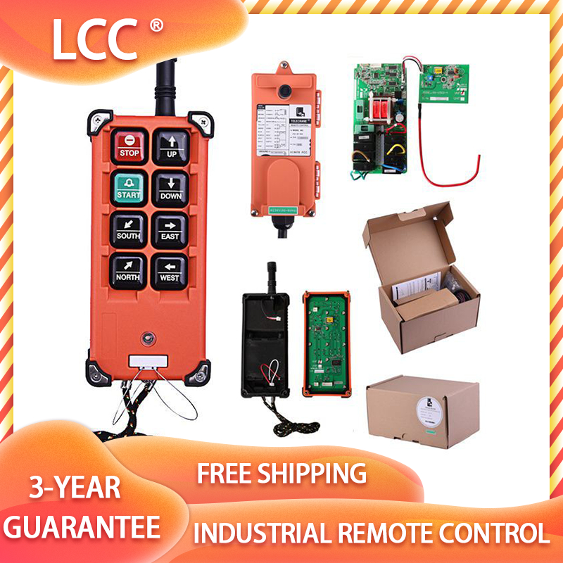 LCC F21-E1B 12/24V AC/DC Transmitter&Receiver Hoist Crane Radio ...