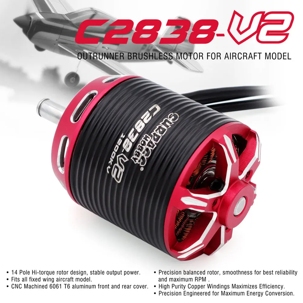 SURPASS HOBBY Brushless Motor 2-5S C2822 C2826 C2830 C2834 C2838 For RC ...