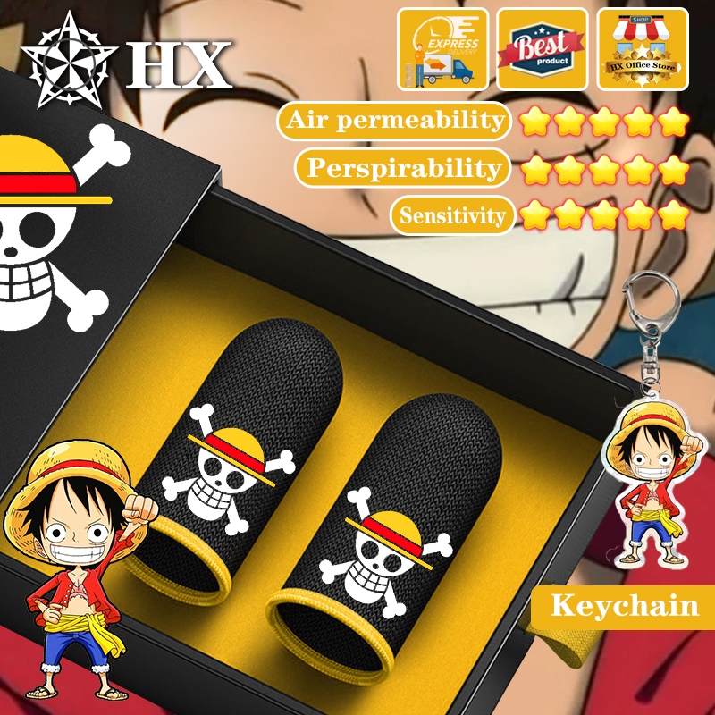 HX One Piece Luffy Skull Finger Sleeves for Gaming,Gaming Finger Sleeve ...
