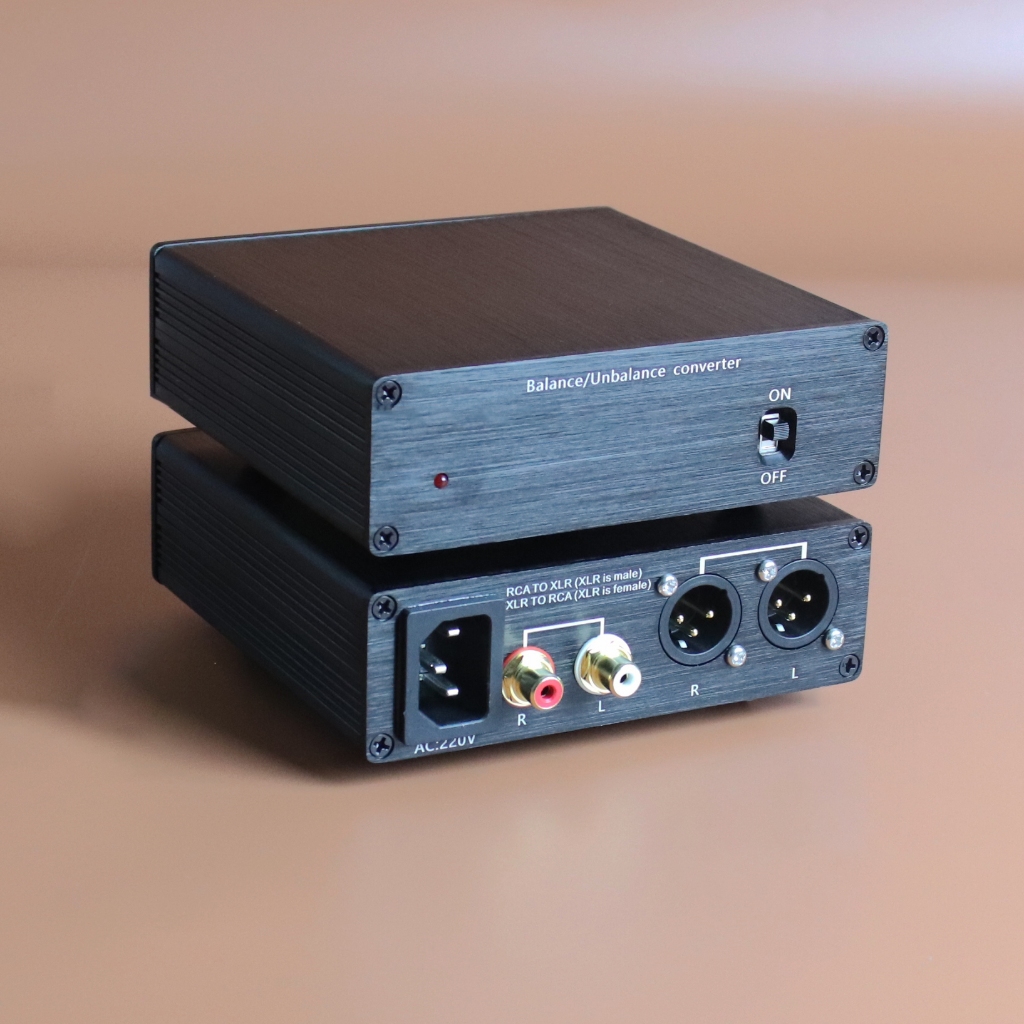 HiFi Audio Dual Channel Balanced/Unbalanced Converter XLR to RCA/RCA to ...