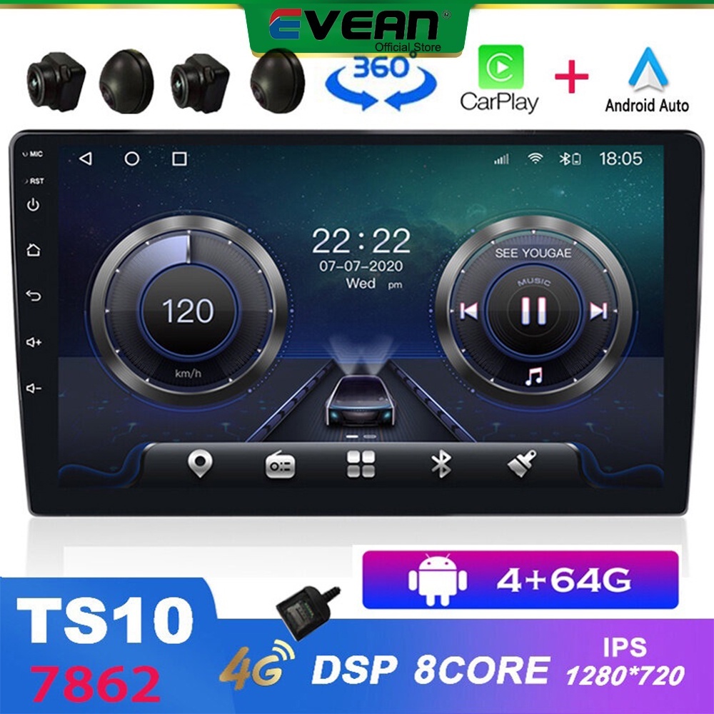 [4G+64G Octa Core ] 2 din Android Car Stereo TS10 7862 Car Multimedia ...