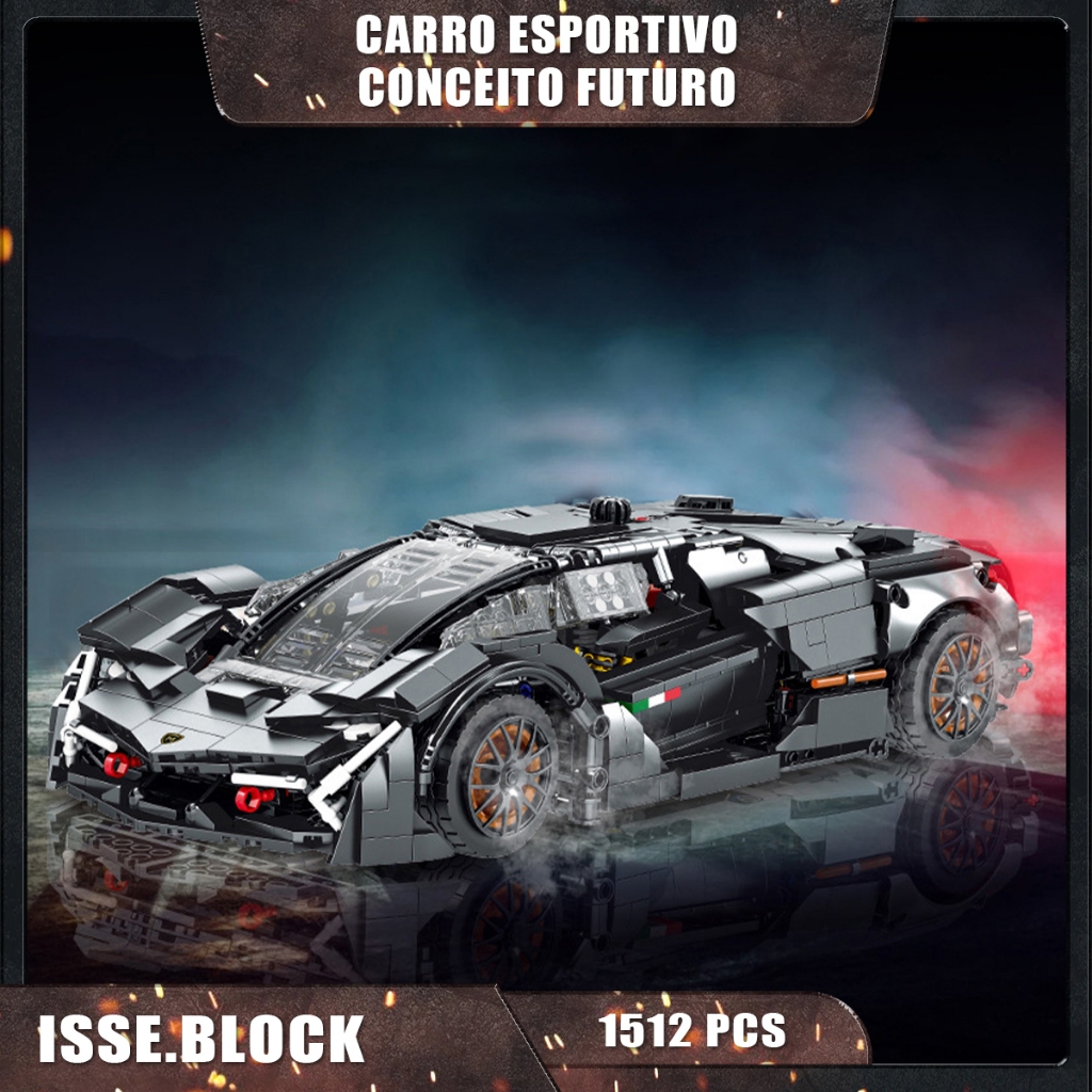Car Model Future Concept Sports Car Compatible with Lego Building Block ...