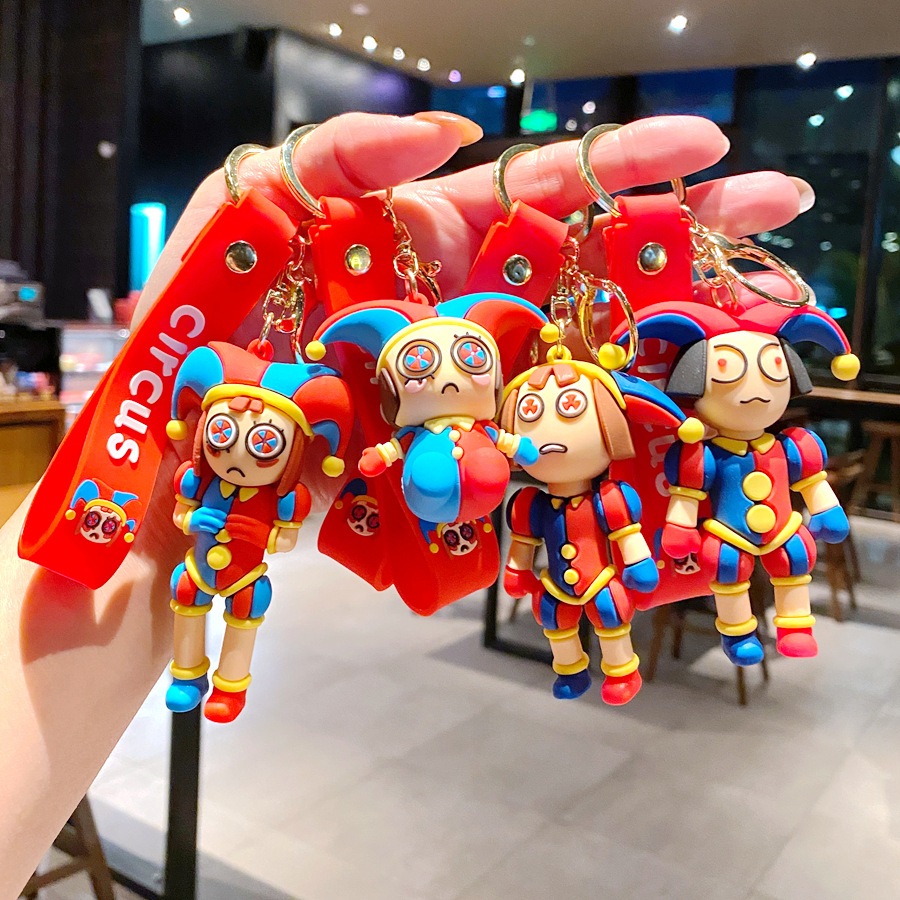 The Amazing Digital Circus Anime Figure Keychain Kawaii Pomni Pendant ...
