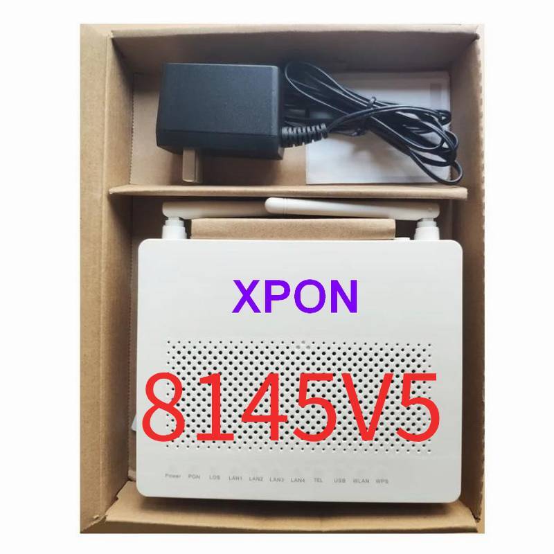 HW HG8145V5 Epon/gpon/xpon ONU FTTH Gigabit Modem Router 1GE + 3FE + 1tel + Wifi With Power ...