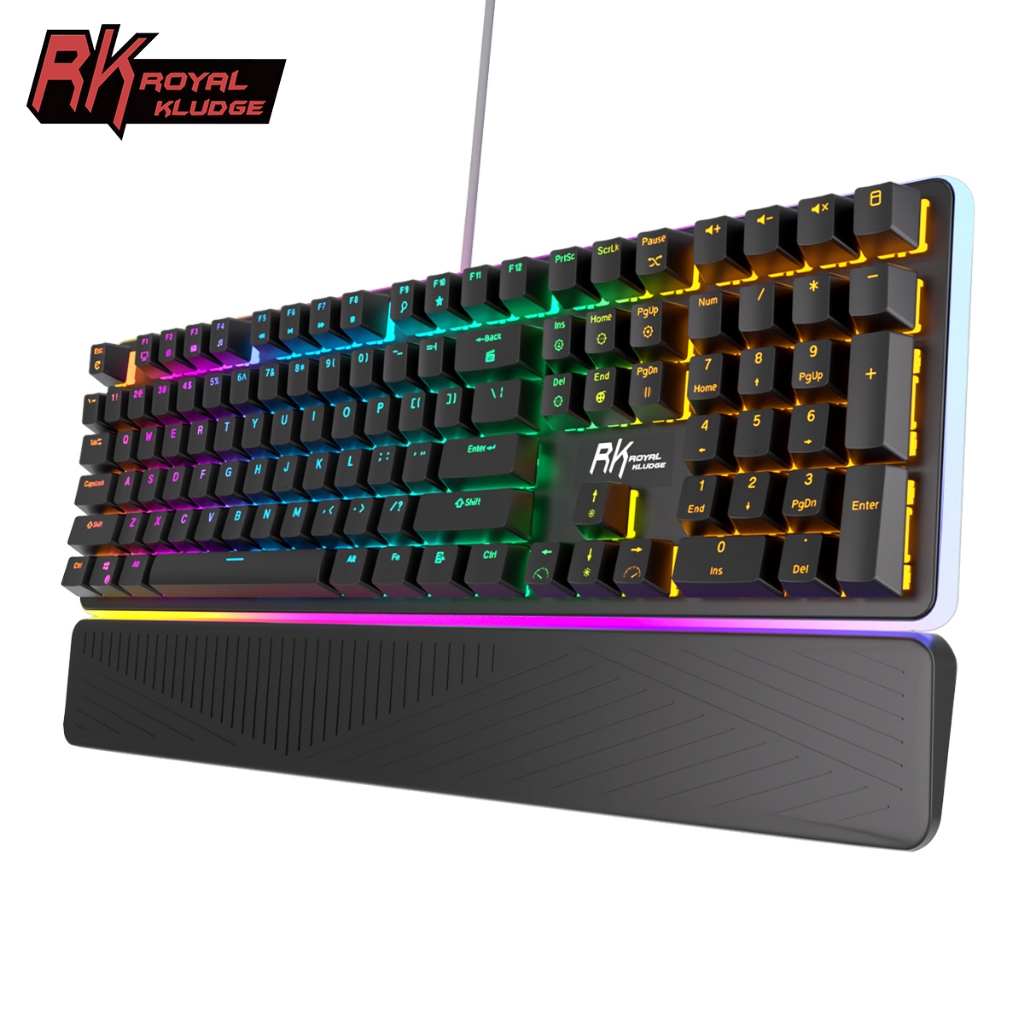 Royal Kludge RK918 Full RGB Backlit Wired Mechanical Keyboard Gateron ...