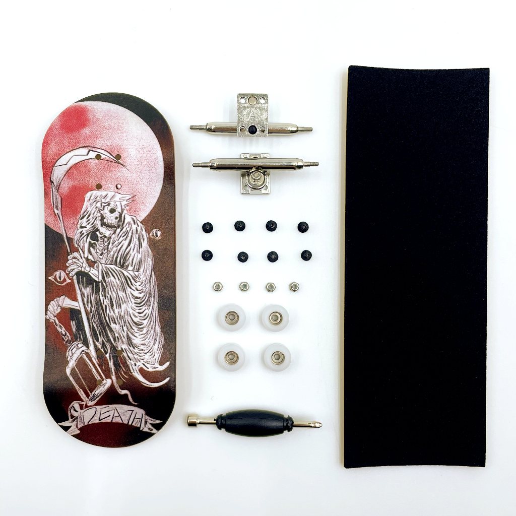 34mm Fingerboard Set Professional Wooden Deck Single Axle Truck CNC ...