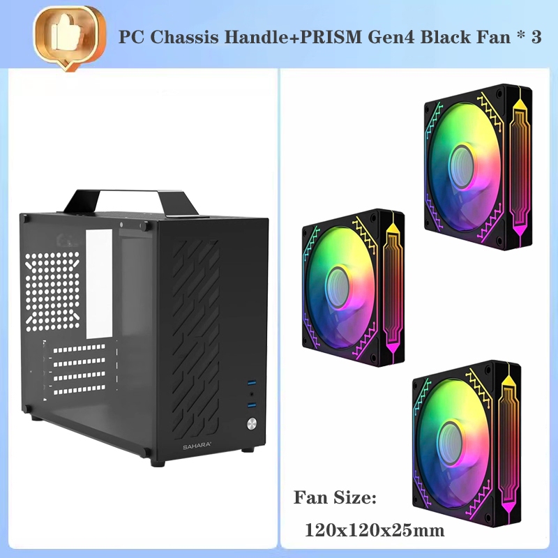 MATX Mini ITX Case for PC Dual USB ATX Power Supply ITX Portable Mini ...