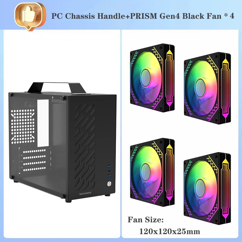 MATX Mini ITX Case for PC Dual USB ATX Power Supply ITX Portable Mini ...