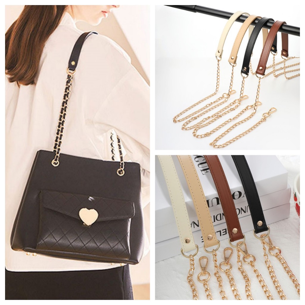 DDCCGGFASHION Bag Chain Shoulder Strap Bag Strap Handbag Metal Chain ...