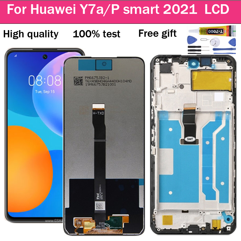 Huaw LCD Huaw Y7A P Smart 2021 LCD Touch Screen Display for Replacement ...