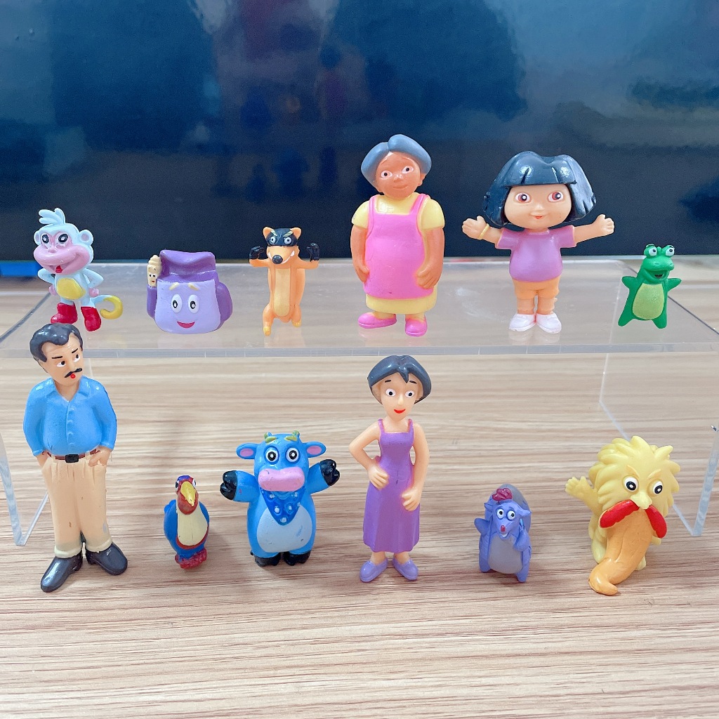 12Pcs 4cm-6cm Anime Dora The Explorer Pvc Model Collection Christmas ...