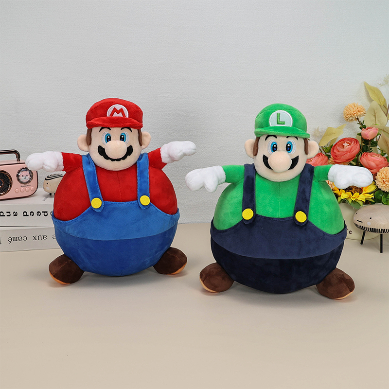 29cm Nintendo Game Super Mario Bros. Balloon Mario Fat luigi Plush Toys ...