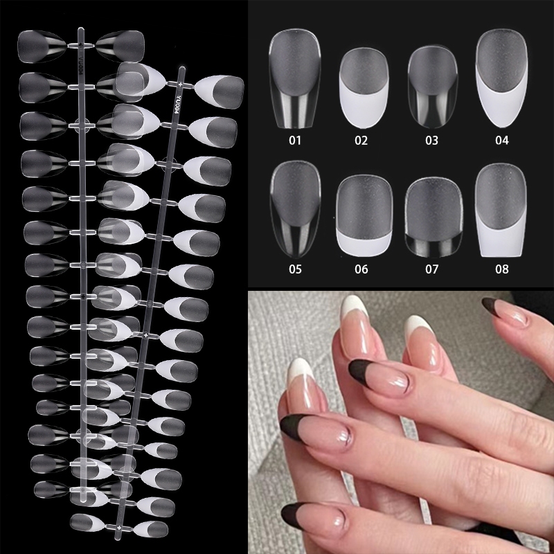 Born Pretty Fake Nail Tips Colorful False Manicure Reusable Artificial ...